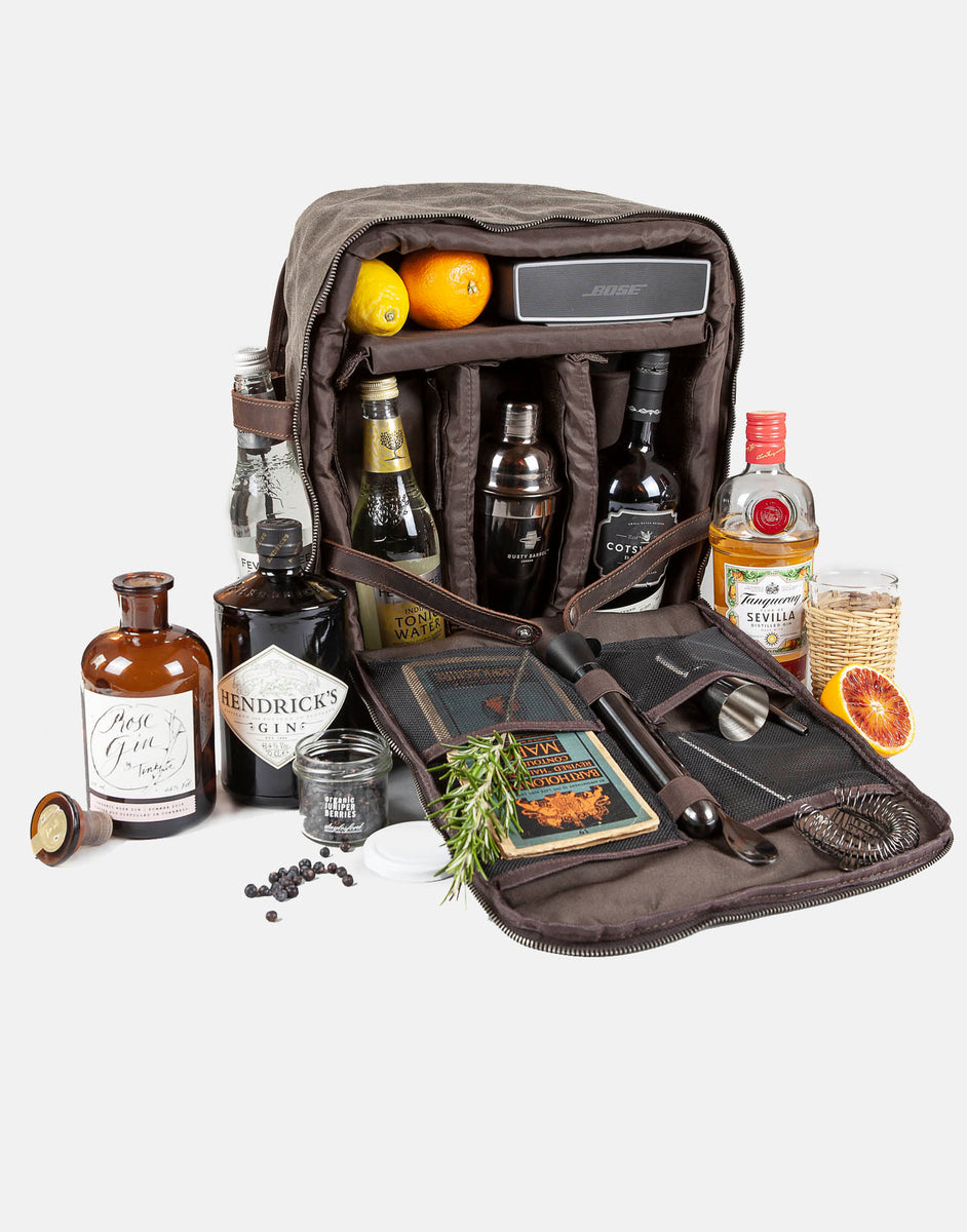 The Stanton Pro Waxed Canvas and Leather Cocktail Bag – Cotswold Hipster
